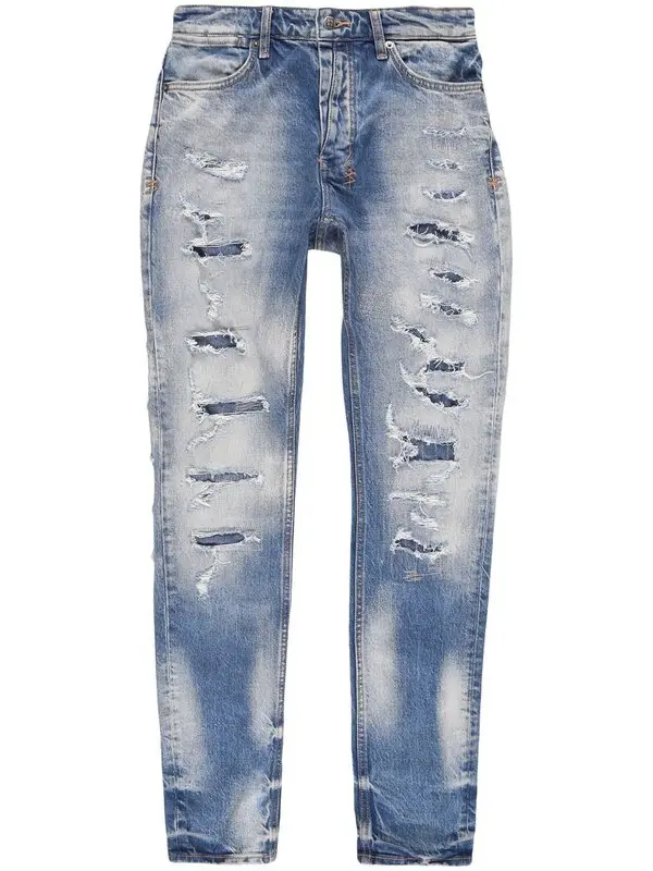 Ksubi Ripped Slim-fit Jeans - Blue