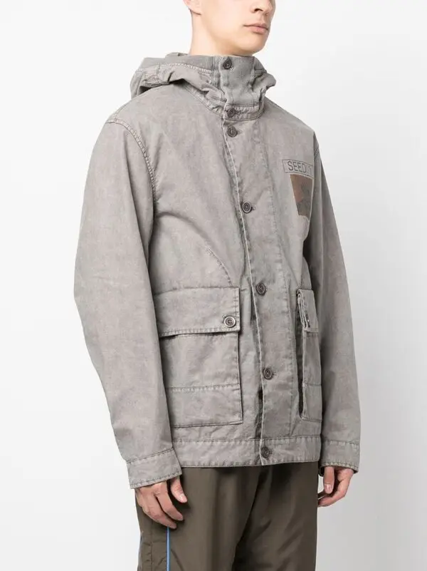 C.P. Company Seed 1 Google-Hood Jacket In Grey - 50% Off