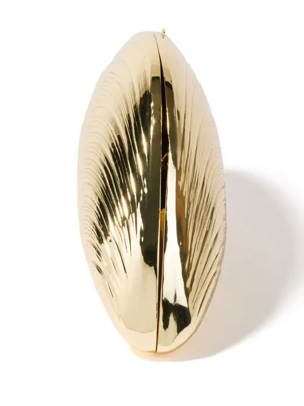 Simkhai Bridget Shell-shaped Clutch - Gold
