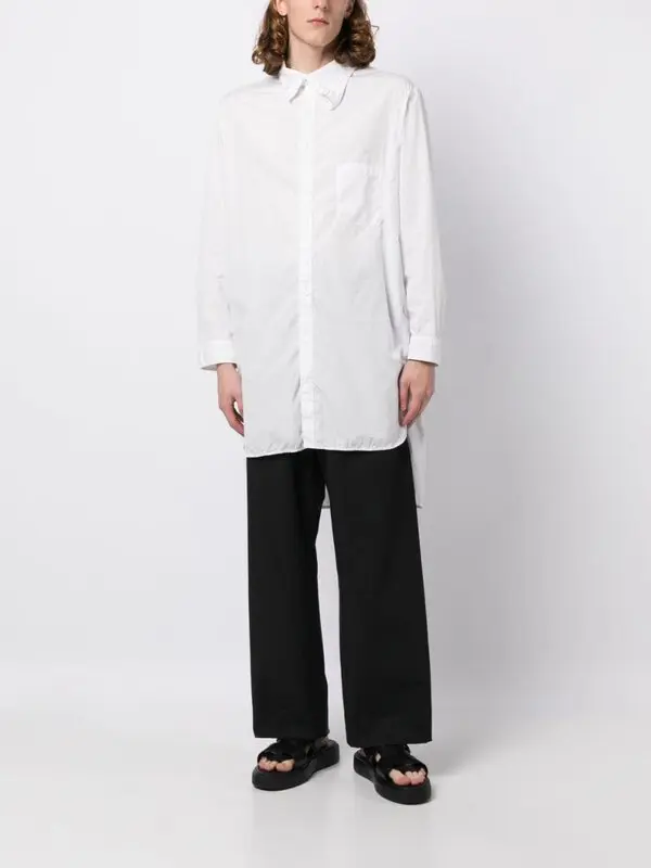 Yohji Yamamoto Collar-detailed Cotton Shirt