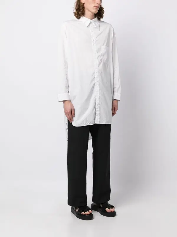 Yohji Yamamoto Collar-detailed Cotton Shirt