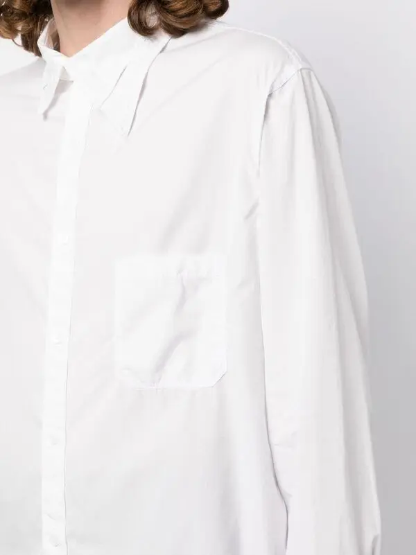 Yohji Yamamoto Collar-detailed Cotton Shirt