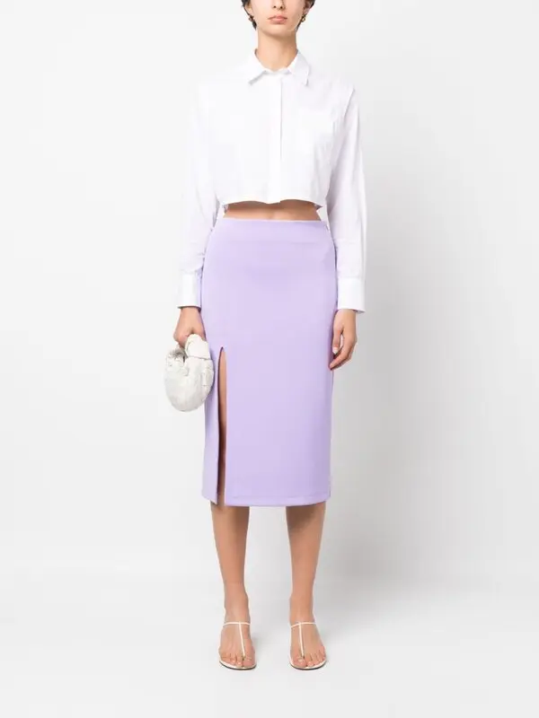 Viktor & Rolf High-waisted Midi Skirt - Purple
