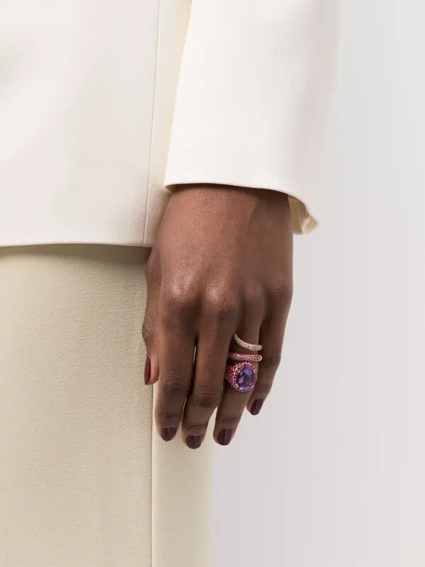STEFERE 18kt Rose Multi-stone Ring - Gold