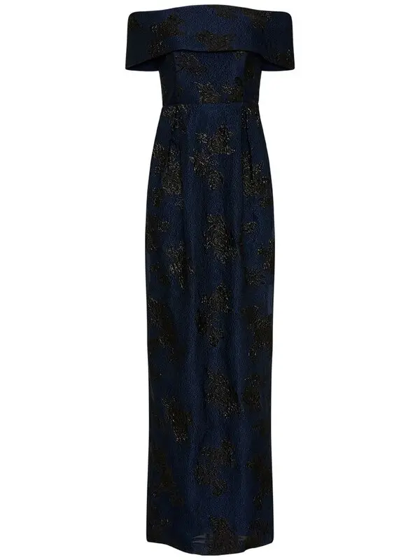 Rebecca Vallance Antoinette Off-shoulder Gown - Blue