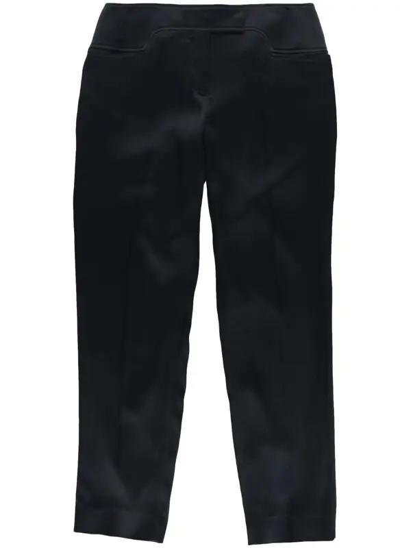 TOM FORD Pressed-crease Tapered-leg Trousers