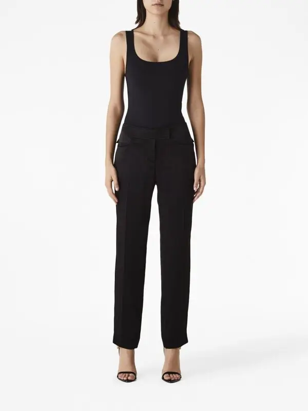 TOM FORD Pressed-crease Tapered-leg Trousers