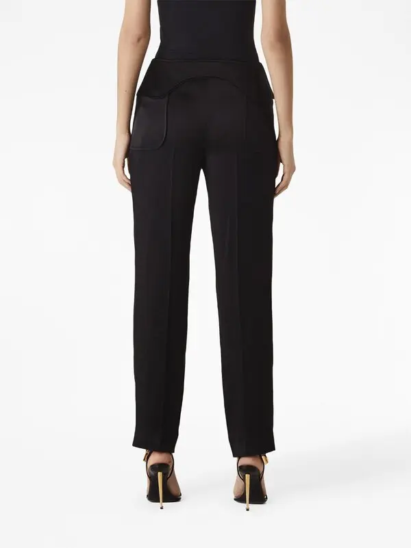 TOM FORD Pressed-crease Tapered-leg Trousers