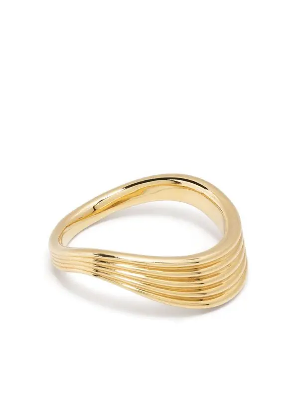 Fernando Jorge 18kt Yellow Stream Wave Band Ring - Gold