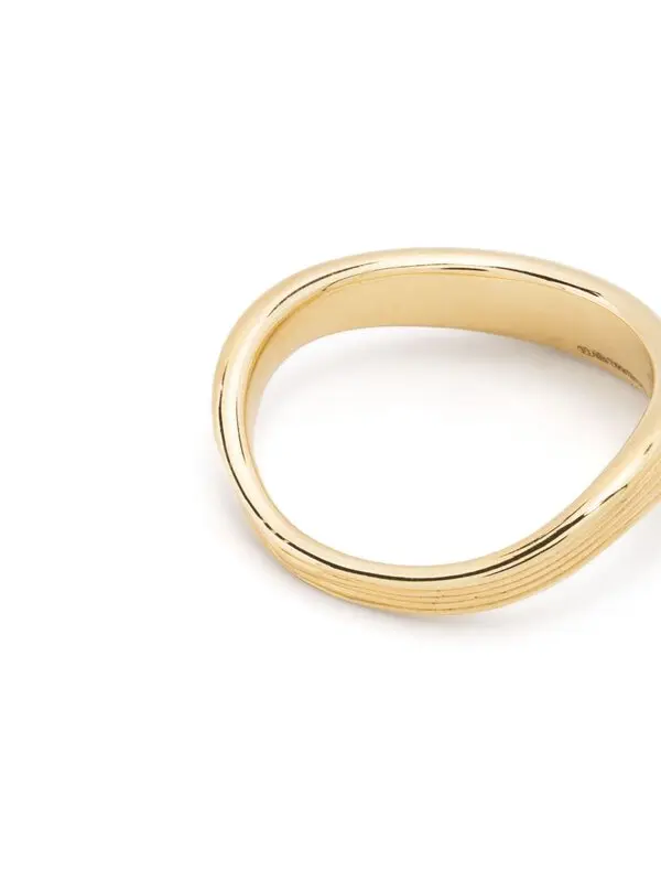 Fernando Jorge 18kt Yellow Stream Wave Band Ring - Gold