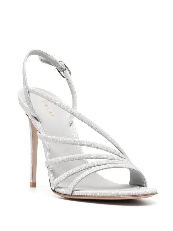 LE SILLA 115mm Metallic Leather Sandals