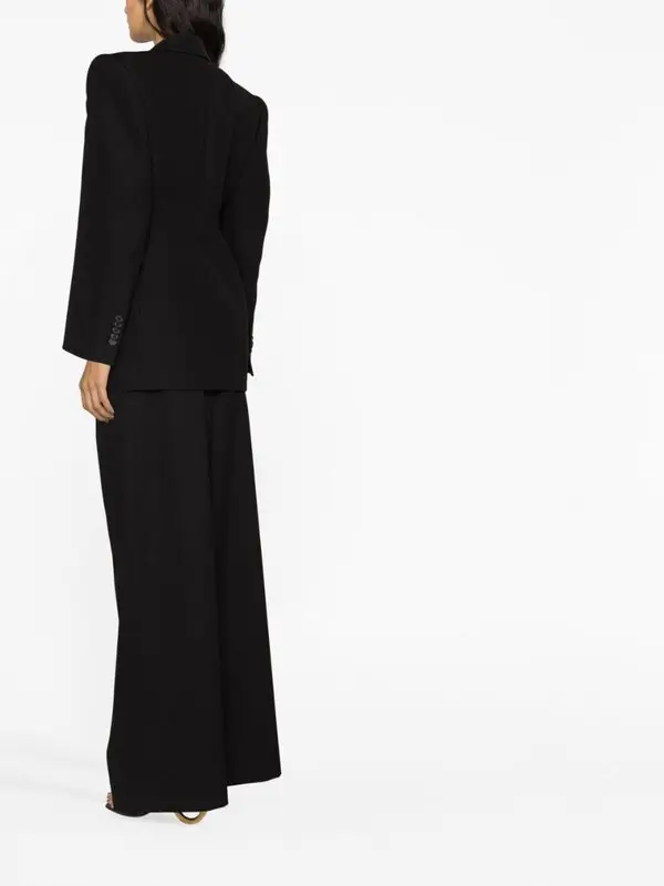 Wardrobe.NYC Contour Double-breasted Blazer - Black