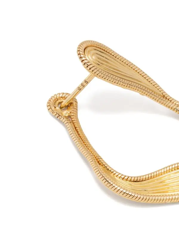 Fernando Jorge 18kt Yellow Stream Hoop Earrings - Gold