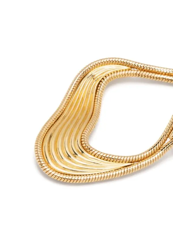 Fernando Jorge 18kt Yellow Stream Hoop Earrings - Gold