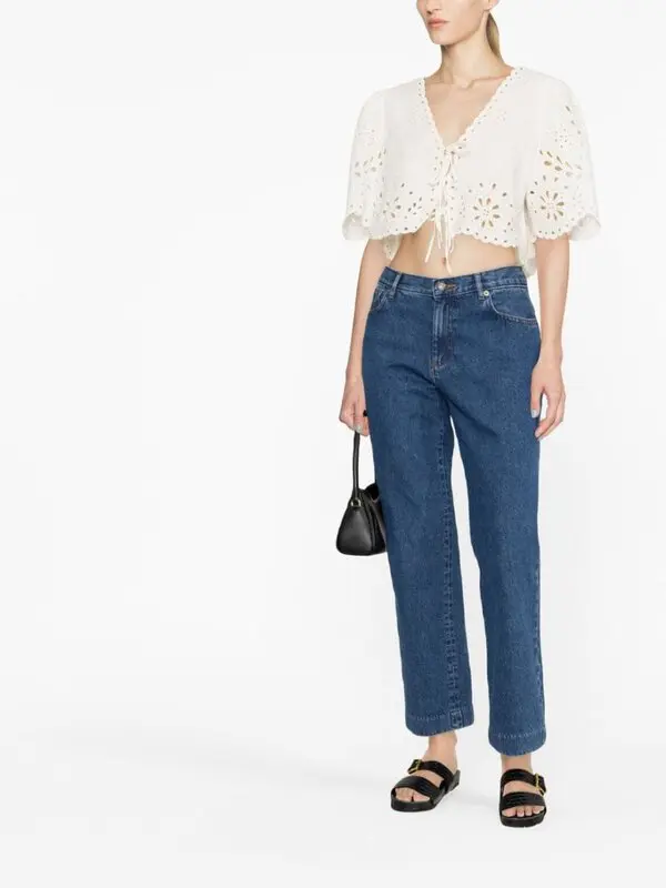 A.p.c. Cropped Straight-leg Jeans