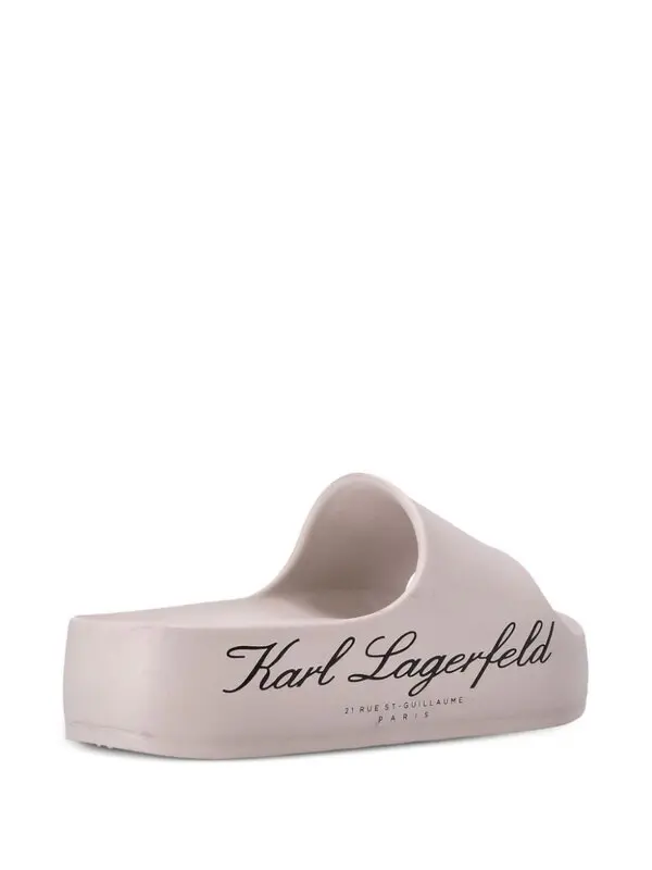 Karl Lagerfeld Logo Flat Slides