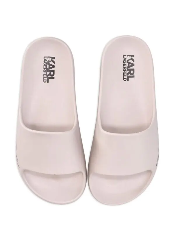 Karl Lagerfeld Logo Flat Slides