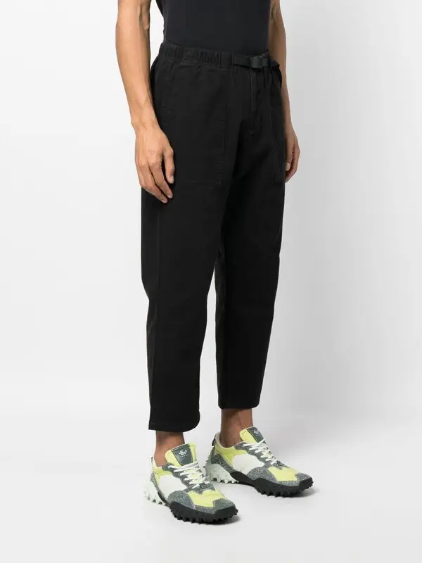 Gramicci Buckle-fastening Cotton Cropped Trousers - Black