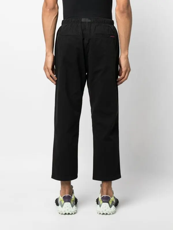 Gramicci Buckle-fastening Cotton Cropped Trousers - Black