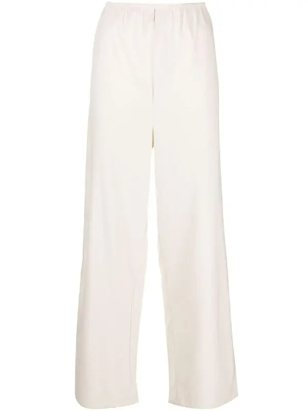 BASERANGE Elasticated-waist Silk Palazzo Pants
