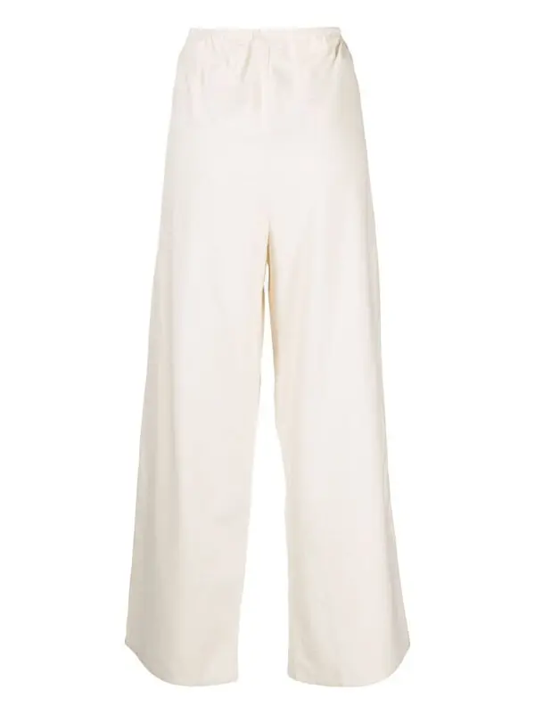 BASERANGE Elasticated-waist Silk Palazzo Pants