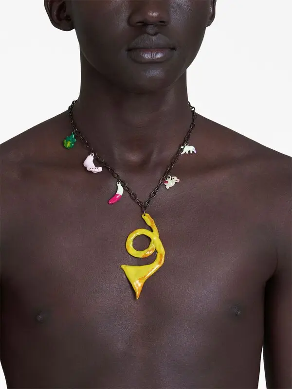 Marni Bead-detailing Chain-link Necklace