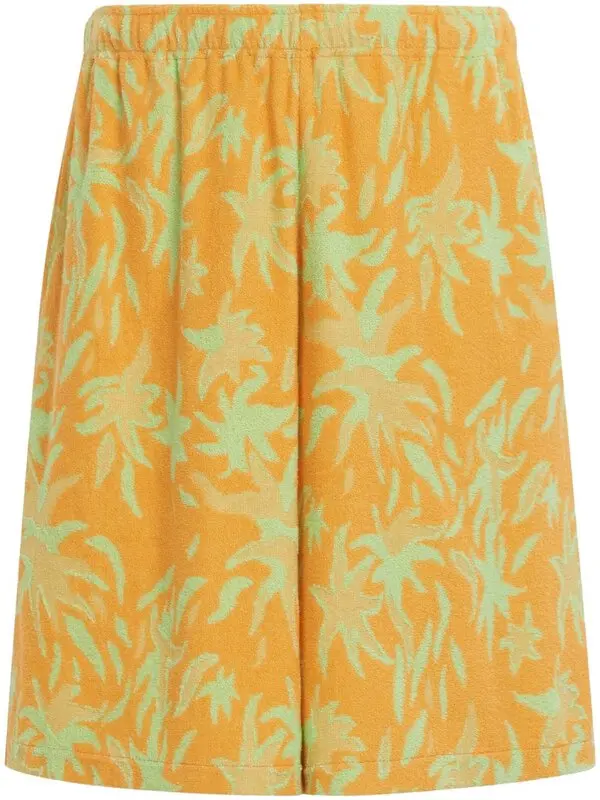 Marni Graphic-print Drop-crotch Shorts