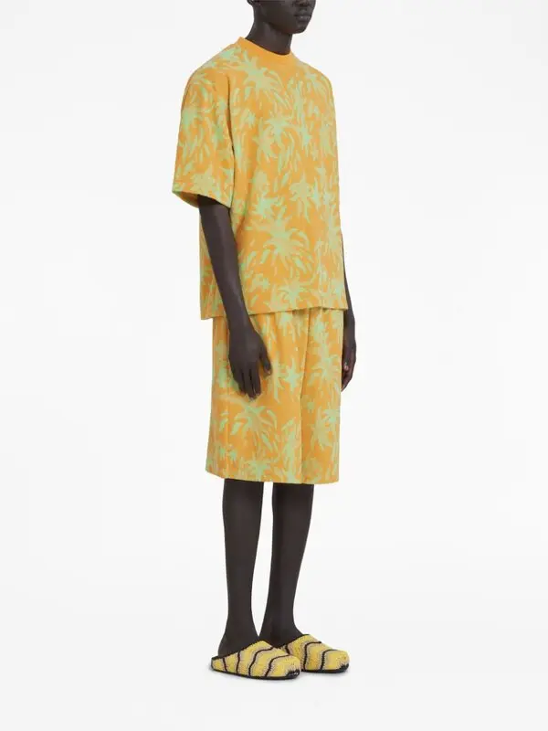 Marni Graphic-print Drop-crotch Shorts