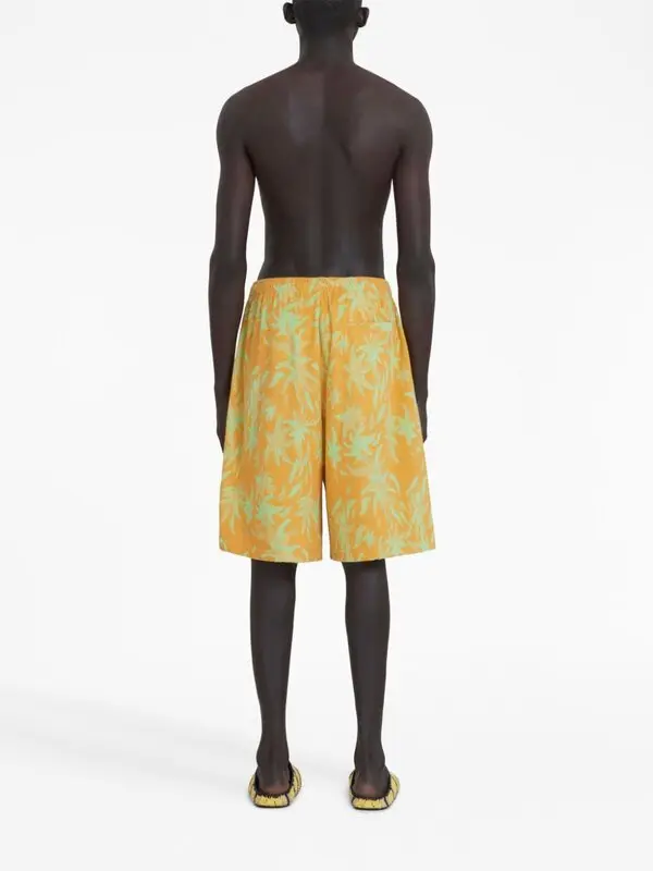 Marni Graphic-print Drop-crotch Shorts