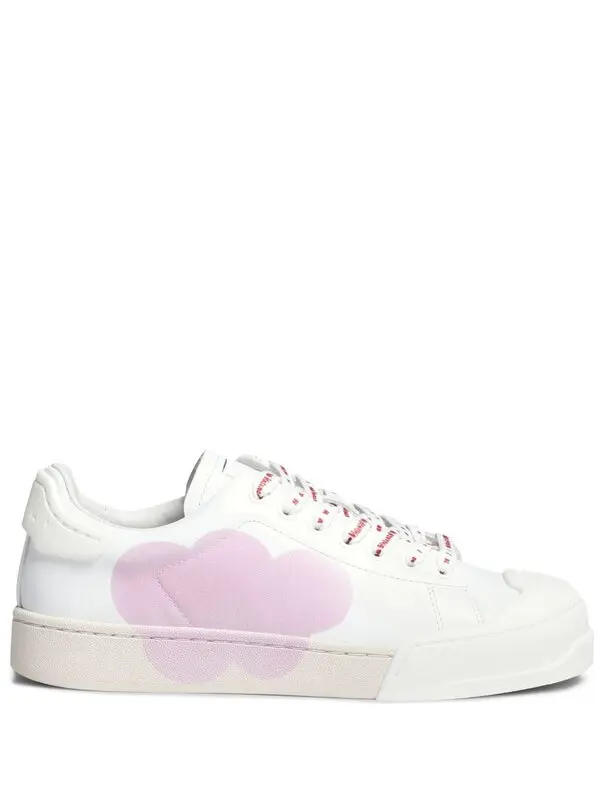 Marni Graphic Print Low Top Sneakers - White