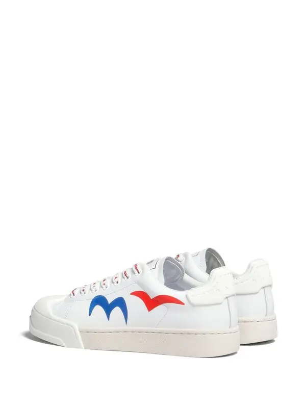 Marni Graphic Print Low Top Sneakers - White