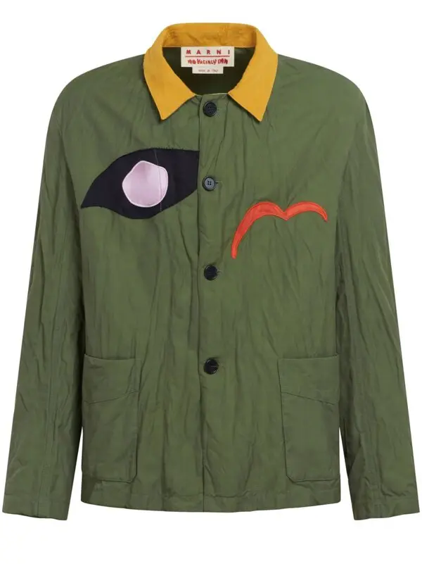 Marni Logo-patch Shirt Jacket