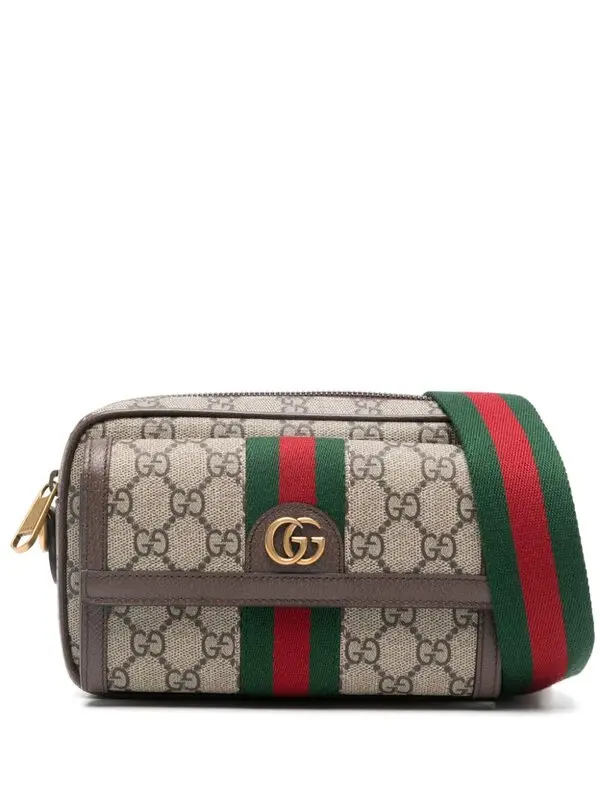 Gucci Mini Ophidia Gg Shoulder Bag - Neutrals