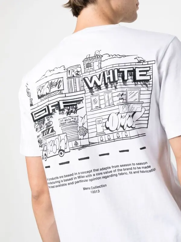 Off-White Graphic-print Cotton T-shirt
