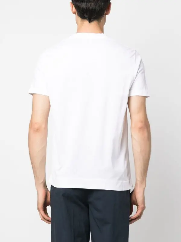 FINAMORE 1925 Crew-neck Cotton T-shirt - White