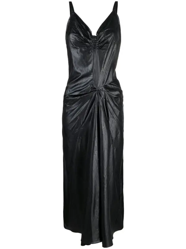 MAISON MARGIELA Moiré-effect Midi Dress