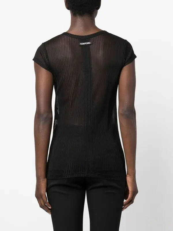 TOM FORD Sheer Crewneck T-shirt