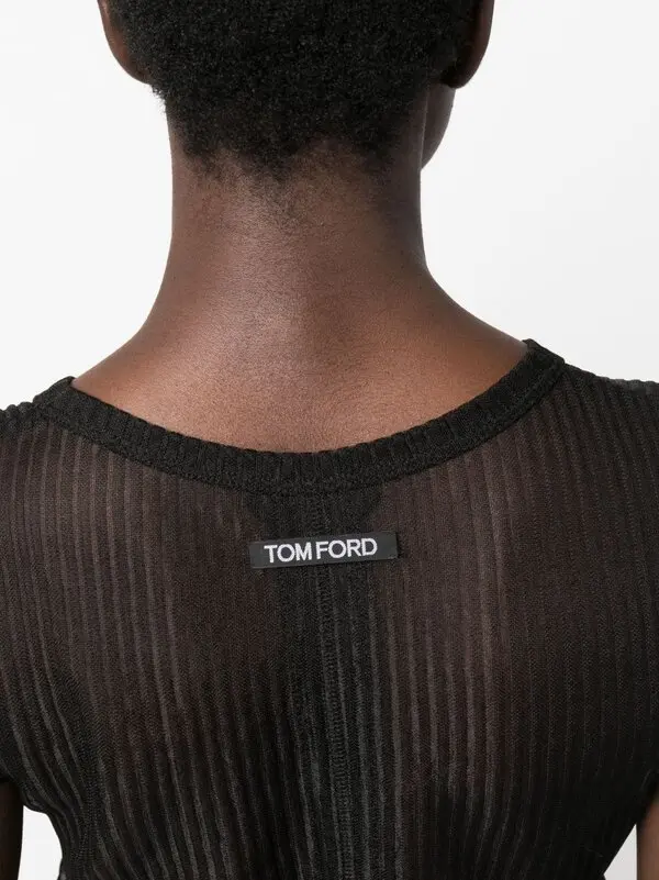 TOM FORD Sheer Crewneck T-shirt