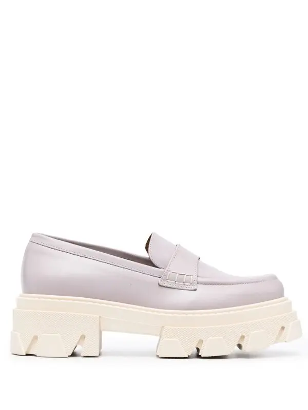 ALOHAS Trailblazer 55mm Leather Loafers - Purple