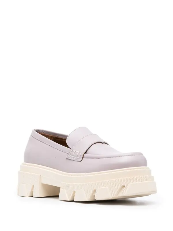 ALOHAS Trailblazer 55mm Leather Loafers - Purple
