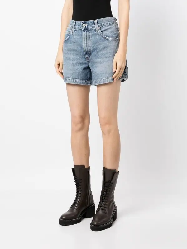 AGOLDE Magda Denim Short Shorts