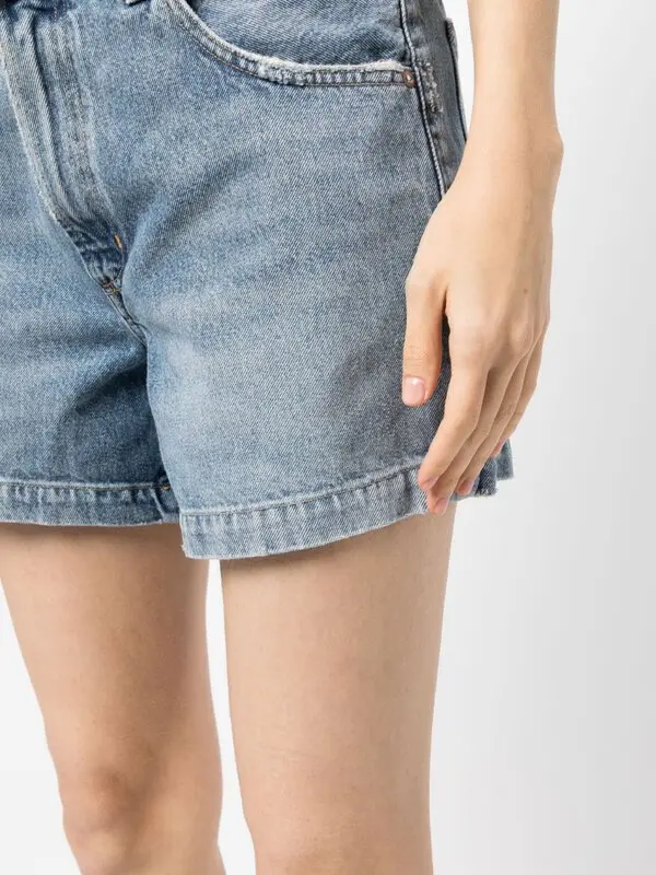 AGOLDE Magda Denim Short Shorts