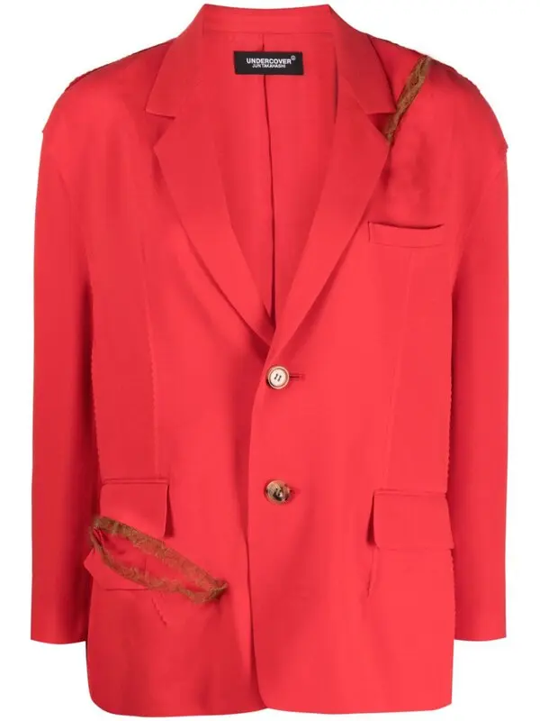 Undercover Boxy Tulle-trim Blazer