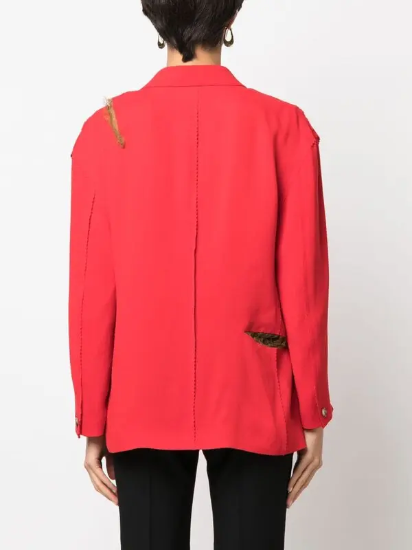 Undercover Boxy Tulle-trim Blazer