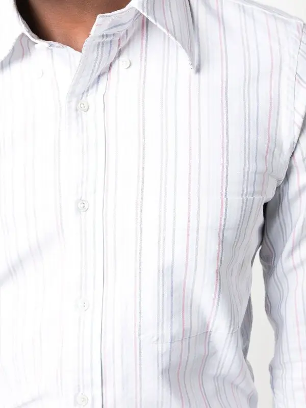 Thom Browne University-stripe Long-sleeve Shirt