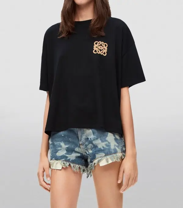 Loewe X Paula'S Ibiza Boxy T-Shirt - Black | Editorialist