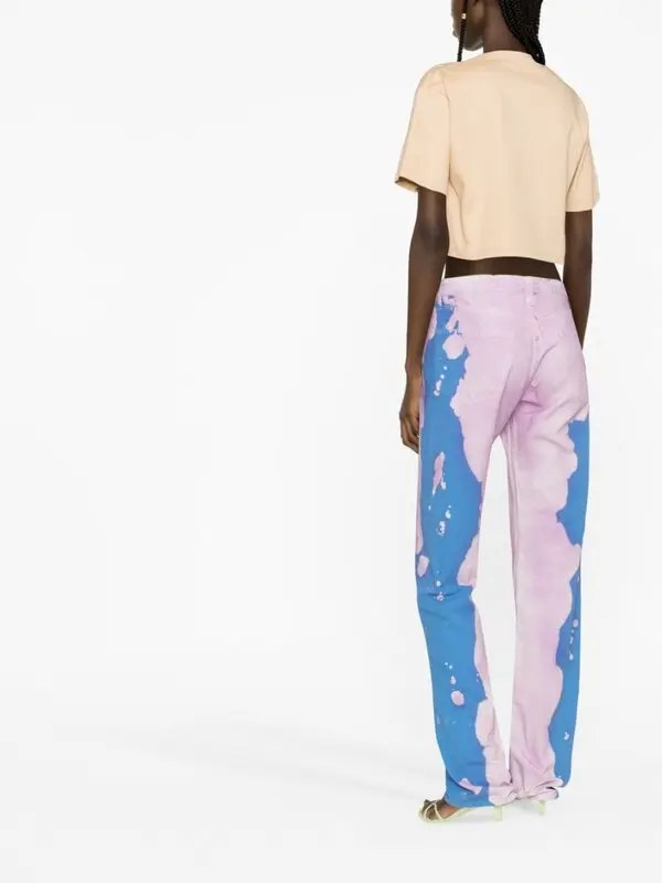 Gcds Logo-print Cropped T-shirt