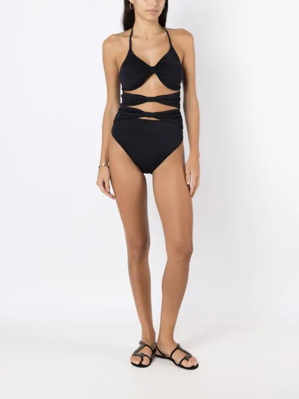 BRIGITTE Cut-out One-piece Swimsuit - Black