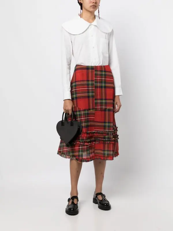 Comme Des Garçons Oversized-collar Cotton Blouse