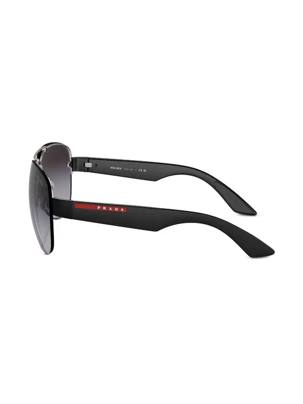 Prada Logo-print Sunglasses - Silver